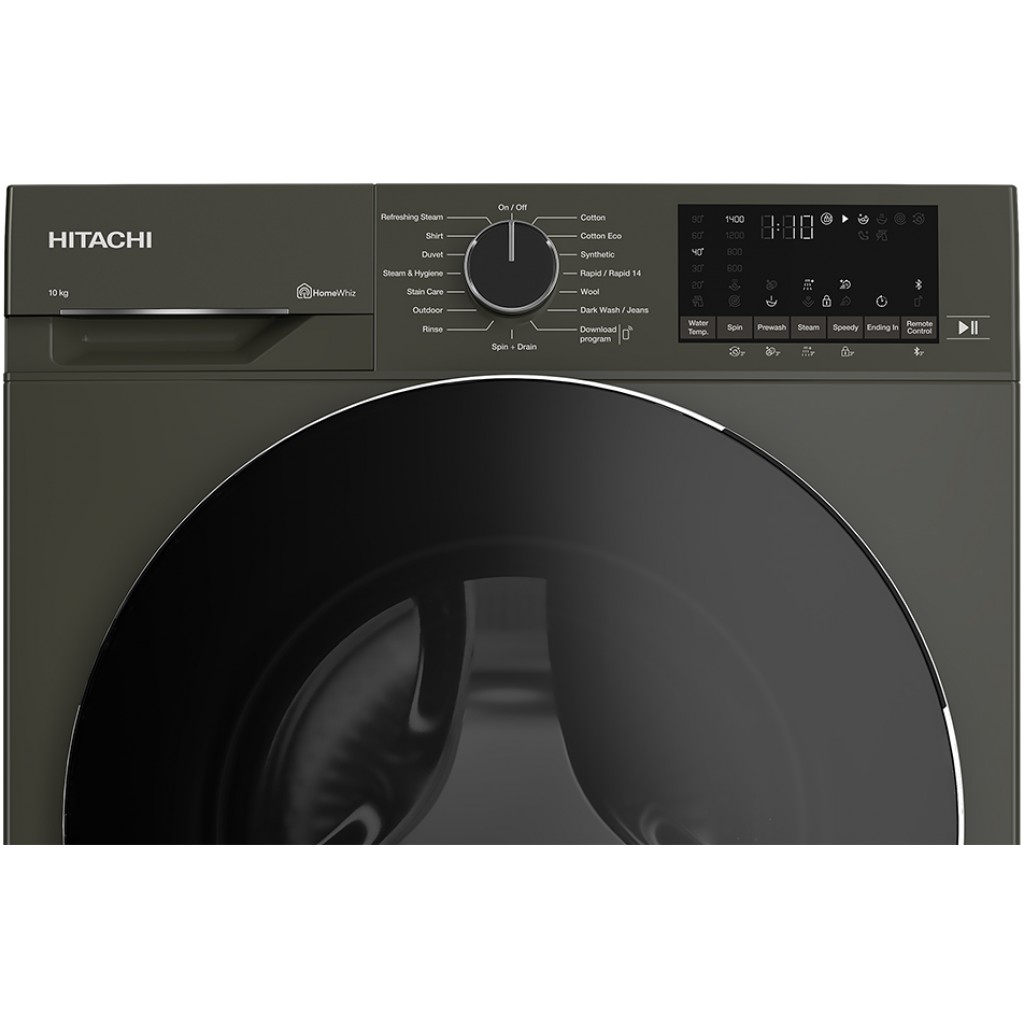 HITACHI BD-100YFVEM FRONT LOAD WASHING MACHINE, 10KG , INVERTER, EASY ...